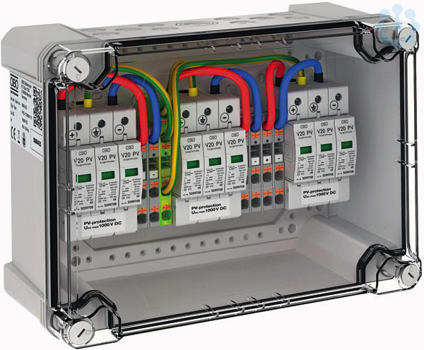 Generatoranschlusskasten 3x1 PV-String auf 3 WR-MPP1000V DC | Rolf-Weigel GmbH