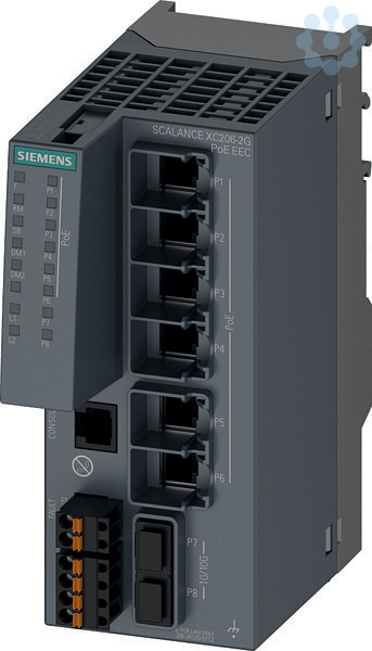 SCALANCE XC206-2G PoE EEC managed Layer 2 switch 6x RJ45 PoE 2x SFP+ ...